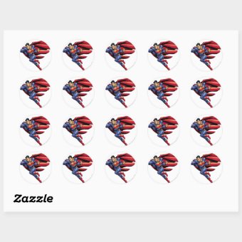 Superman 73 classic round sticker | Zazzle