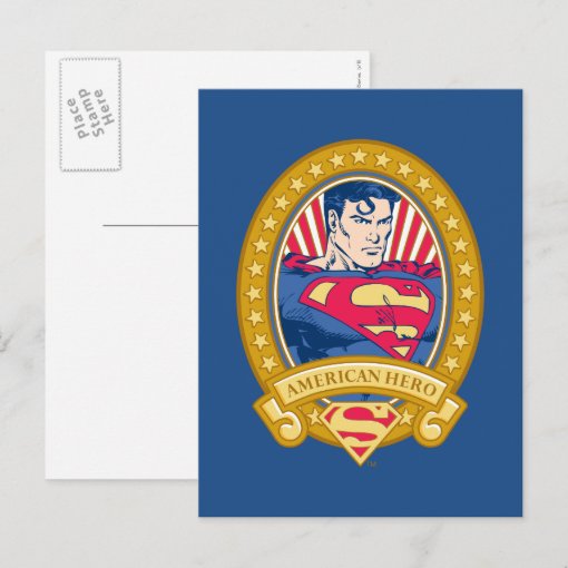 Superman American Hero Postcard | Zazzle