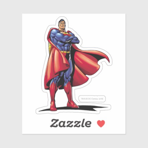 Superman Arms Crossed Sticker | Zazzle