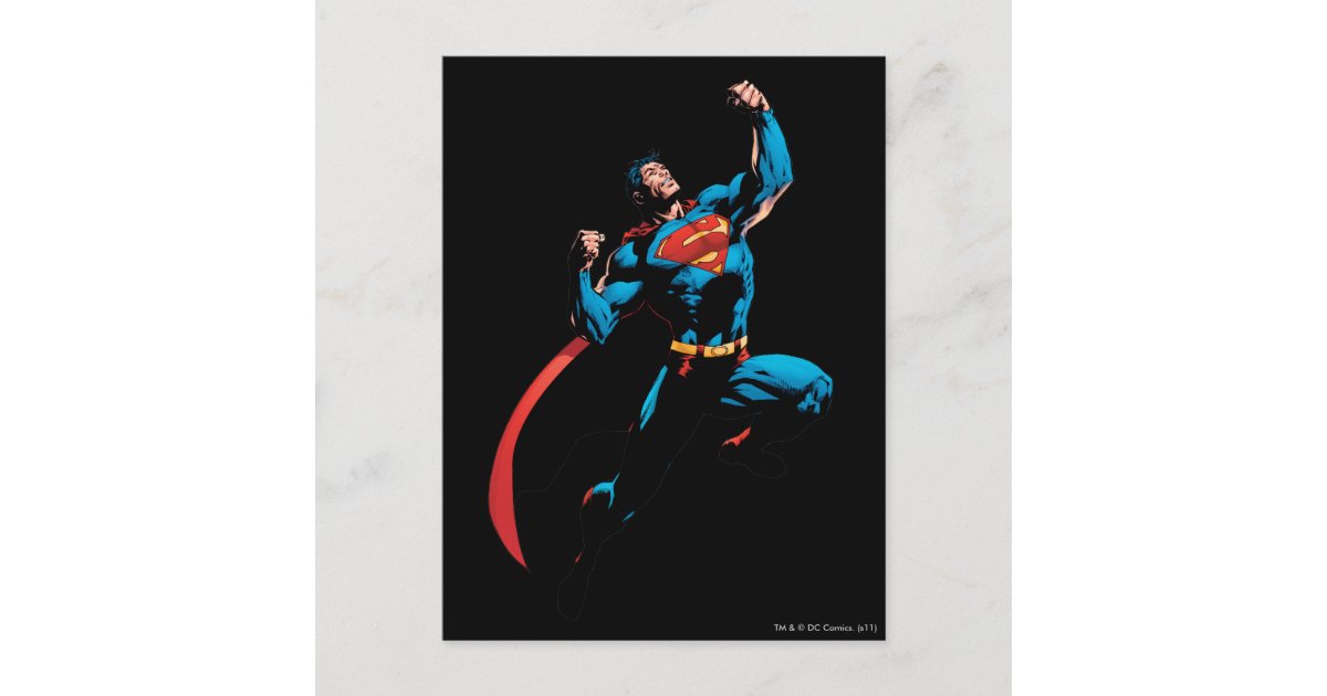 Superman Arms Raised Postcard | Zazzle.com