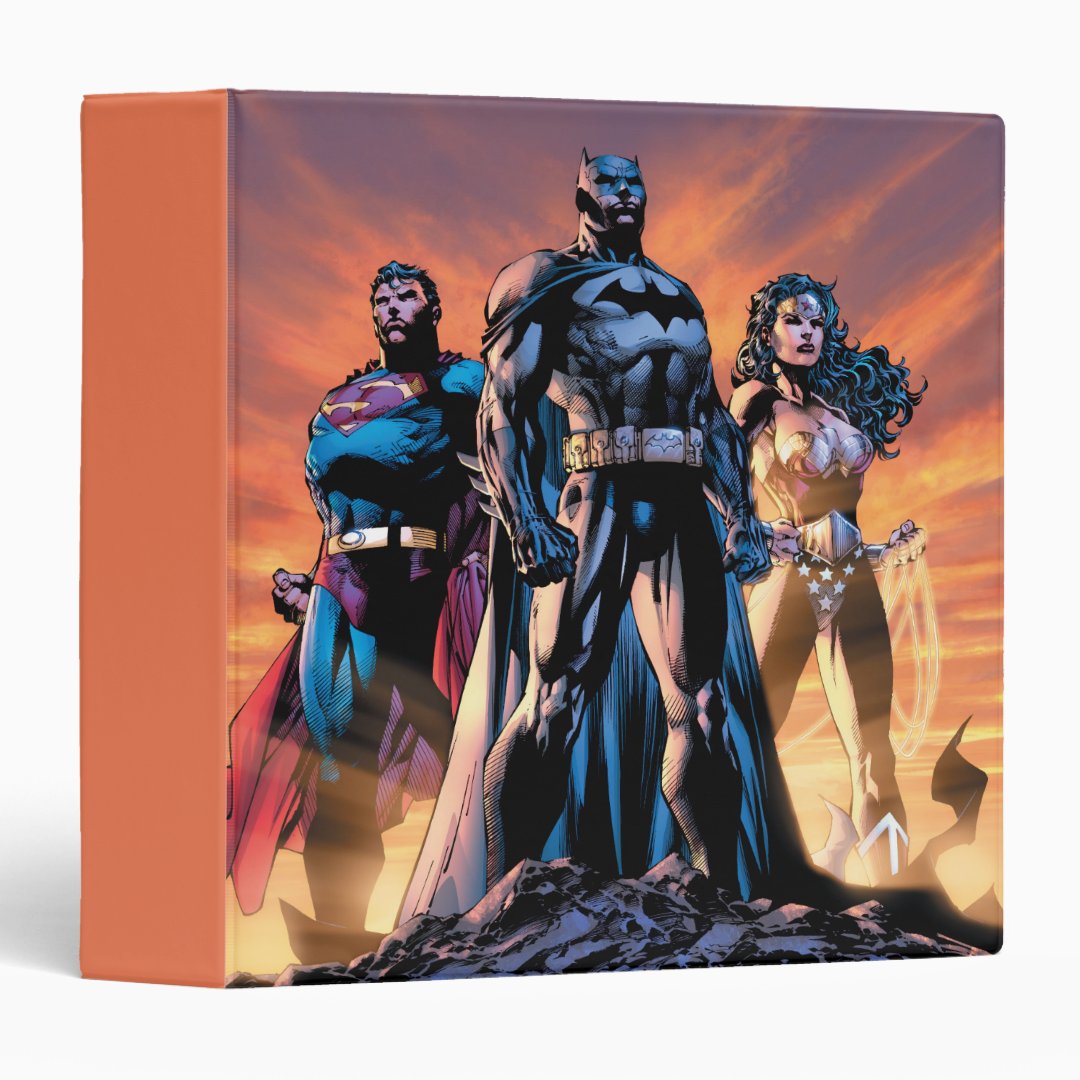 Superman, Batman, & Wonder Woman Trinity 3 Ring Binder | Zazzle