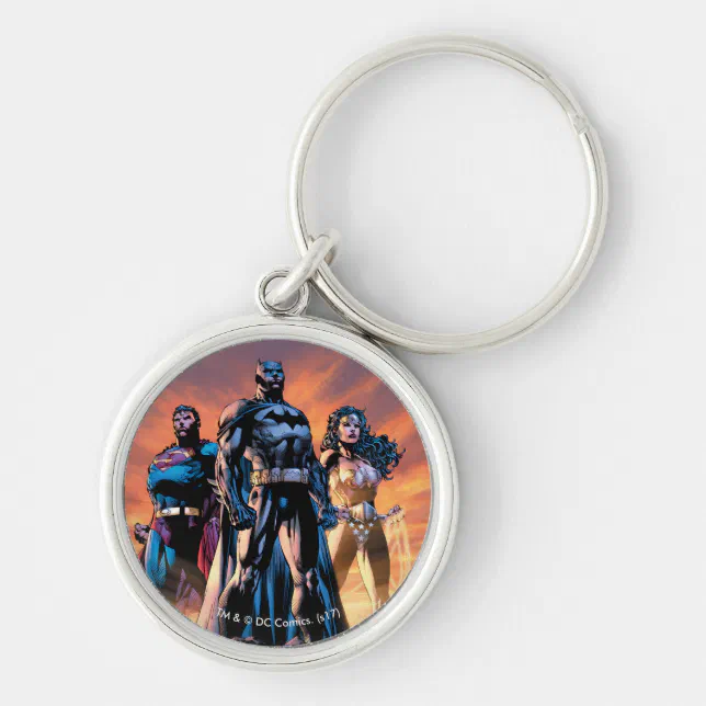 Superman, Batman, & Wonder Woman Trinity Keychain | Zazzle