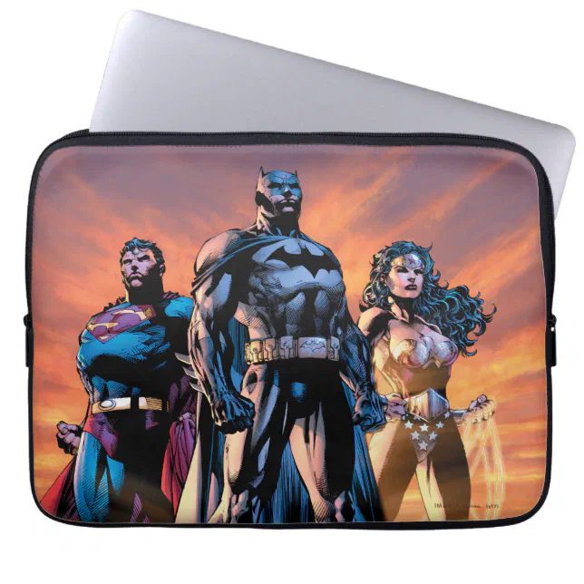 Superman, Batman, & Wonder Woman Trinity Laptop Sleeve | Zazzle