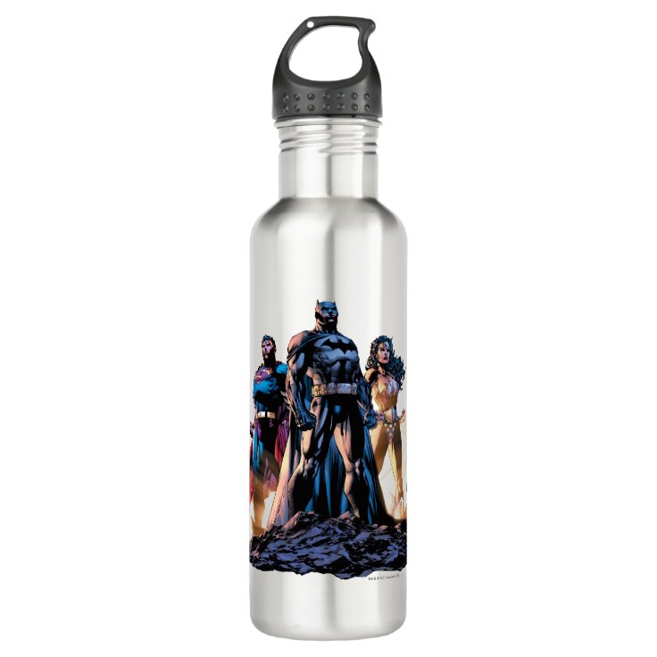 Superman, Batman, & Wonder Woman Trinity Water Bottle | Zazzle