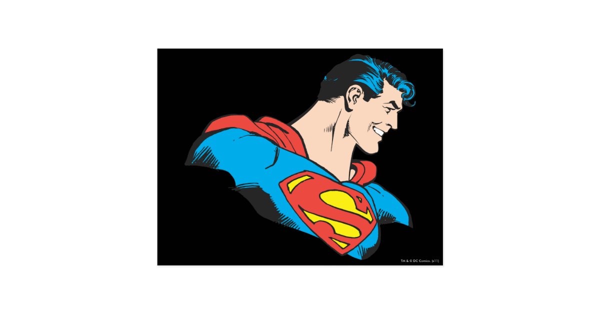 Superman Bust 4 Postcard | Zazzle.com