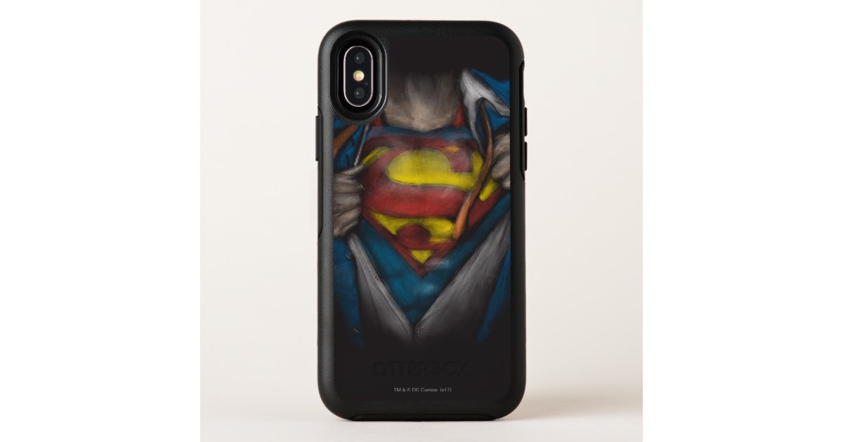 Superman | Chest Reveal Sketch Colorized Otterbox iPhone Case | Zazzle