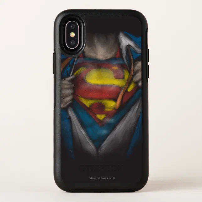 Superman | Chest Reveal Sketch Colorized Otterbox iPhone Case | Zazzle
