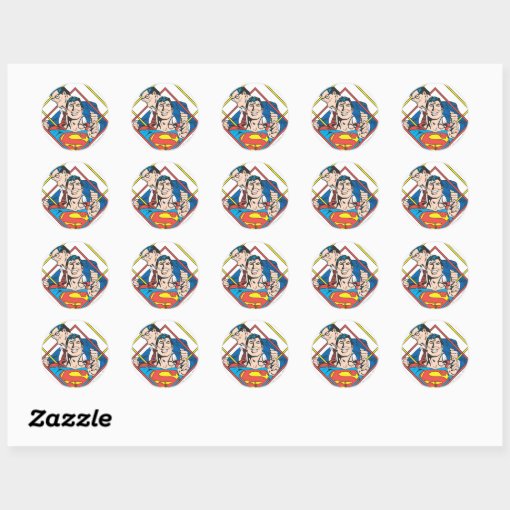 Superman/Clark Kent Classic Round Sticker | Zazzle
