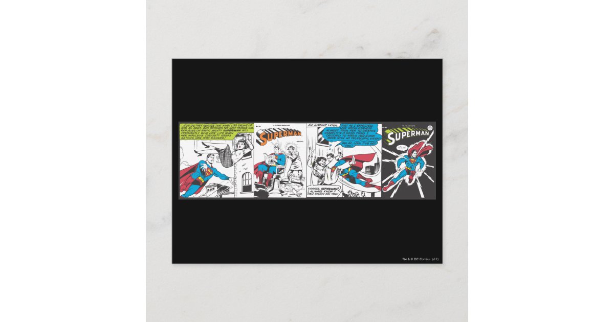 Superman Comic Panels 2 Postcard | Zazzle