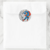 Superman Comic Panels Classic Round Sticker | Zazzle