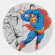 Superman Comic Panels Classic Round Sticker | Zazzle