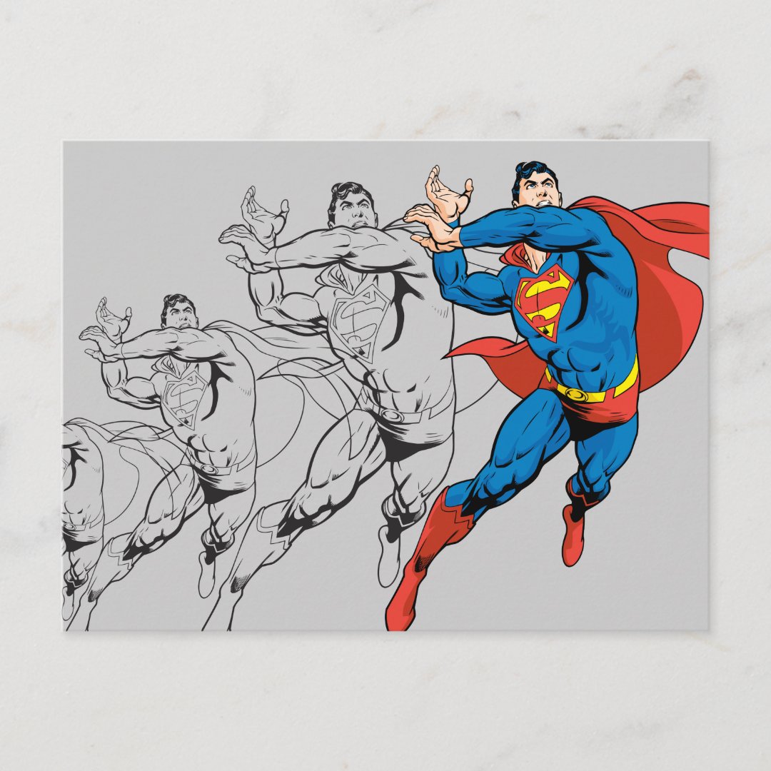 Superman Comic Panels Postcard | Zazzle