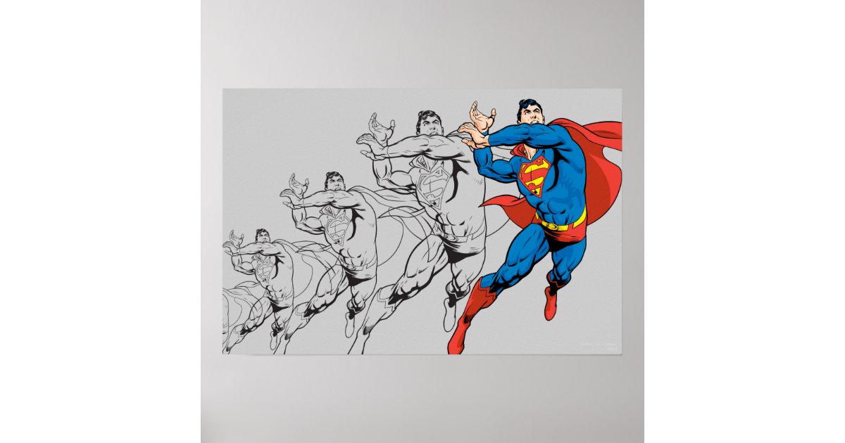Superman Comic Panels Poster | Zazzle