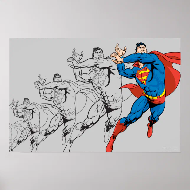 Superman Comic Panels Poster | Zazzle