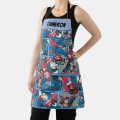 Superman Comic Pattern Apron | Zazzle