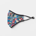 Superman Comic Pattern Premium Face Mask | Zazzle