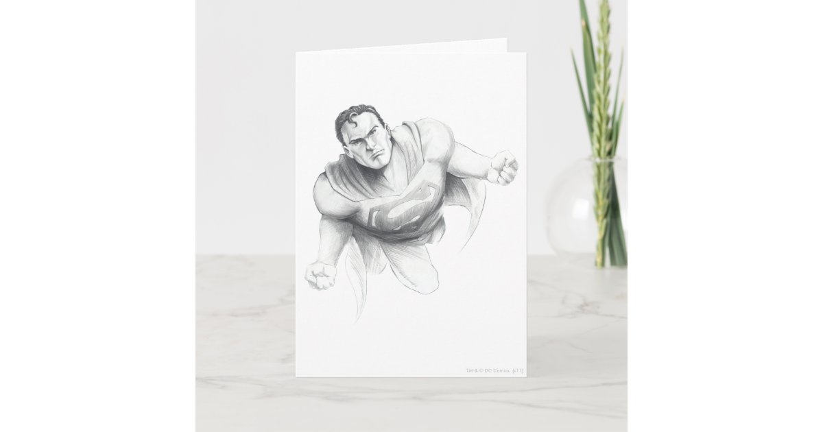 Superman Drawing Card | Zazzle