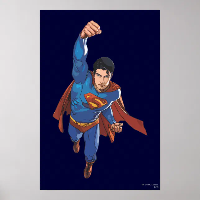 Superman Flying Forward Poster | Zazzle