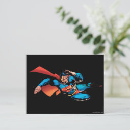Superman Flying Kick Postcard | Zazzle