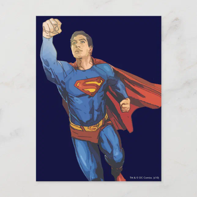 Superman Flying Left Postcard | Zazzle