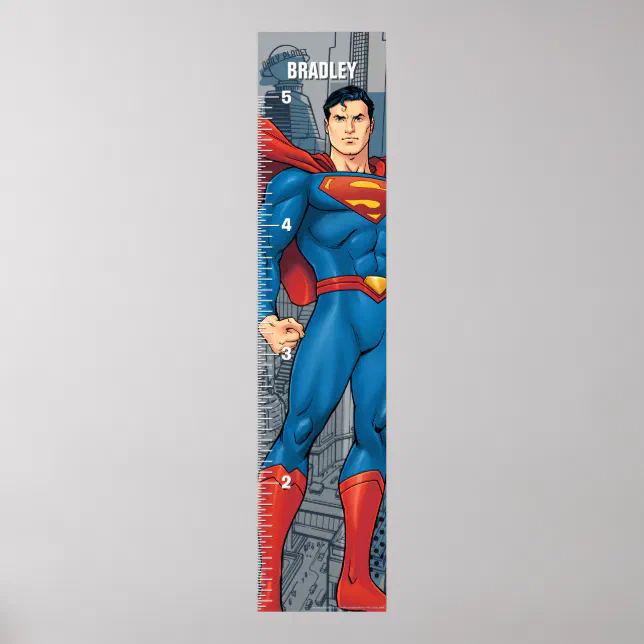 Superman | Growth Chart | Zazzle