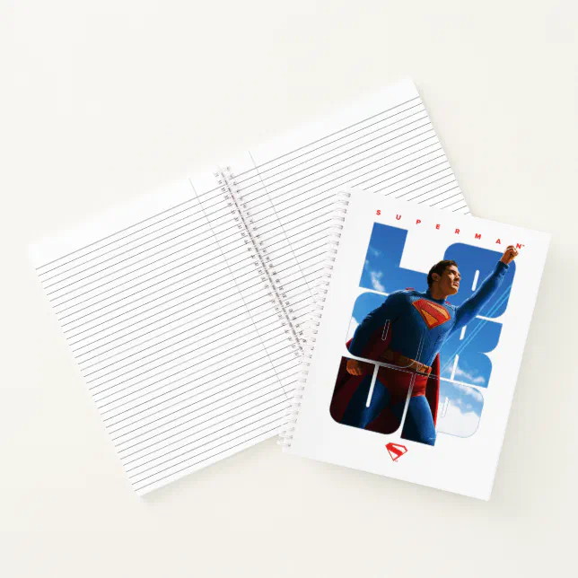 Superman Look Up Pose Notebook | Zazzle