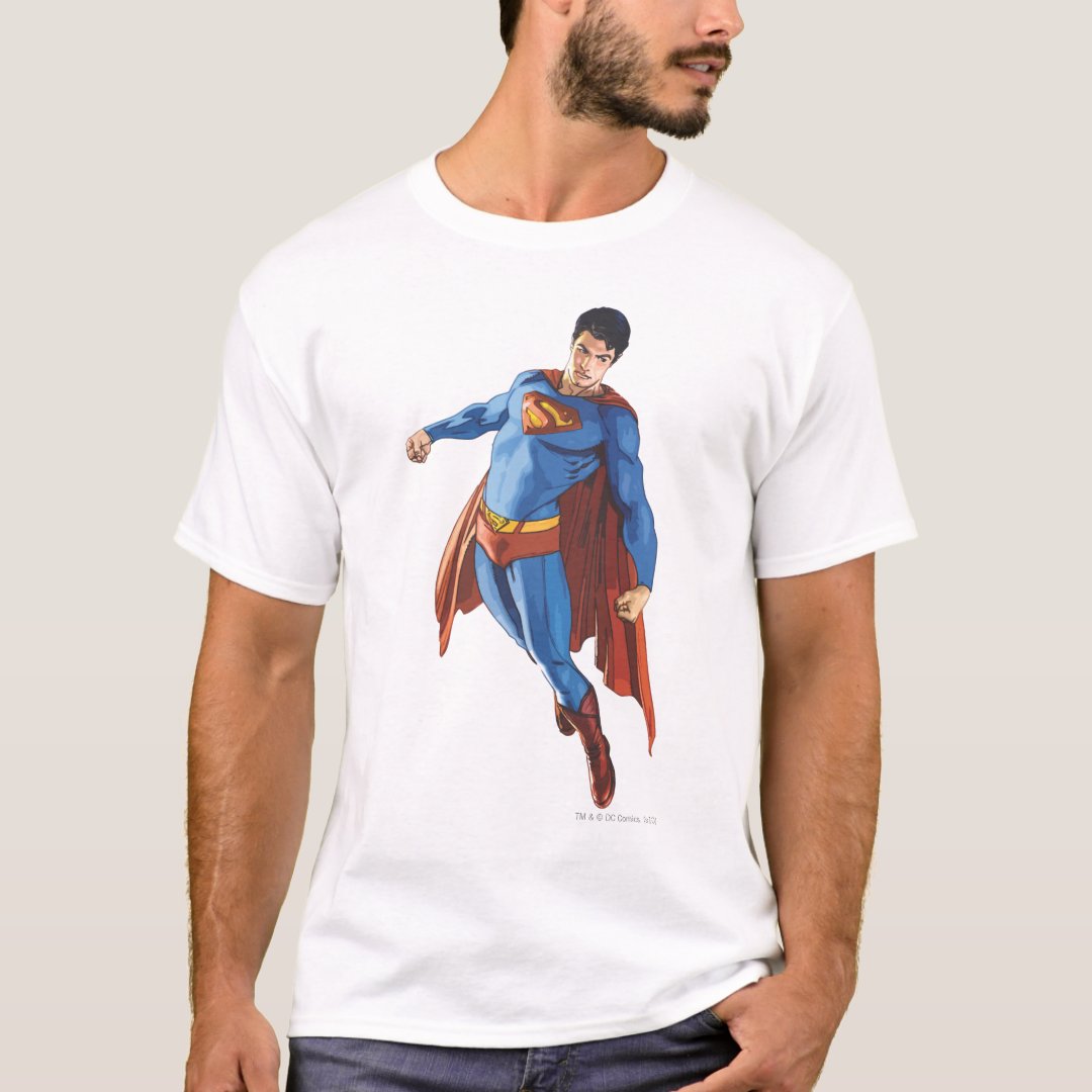 Superman Looking Down T-Shirt | Zazzle