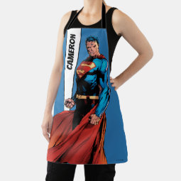 Superman Looks Front Apron | Zazzle