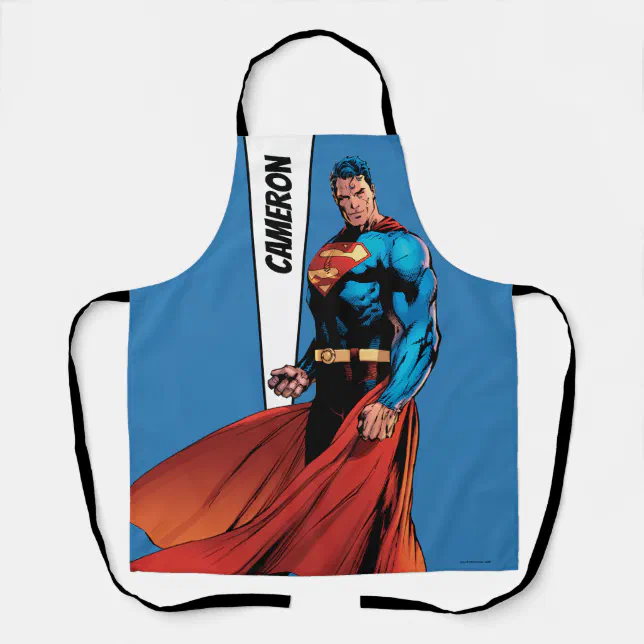 Superman Looks Front Apron | Zazzle