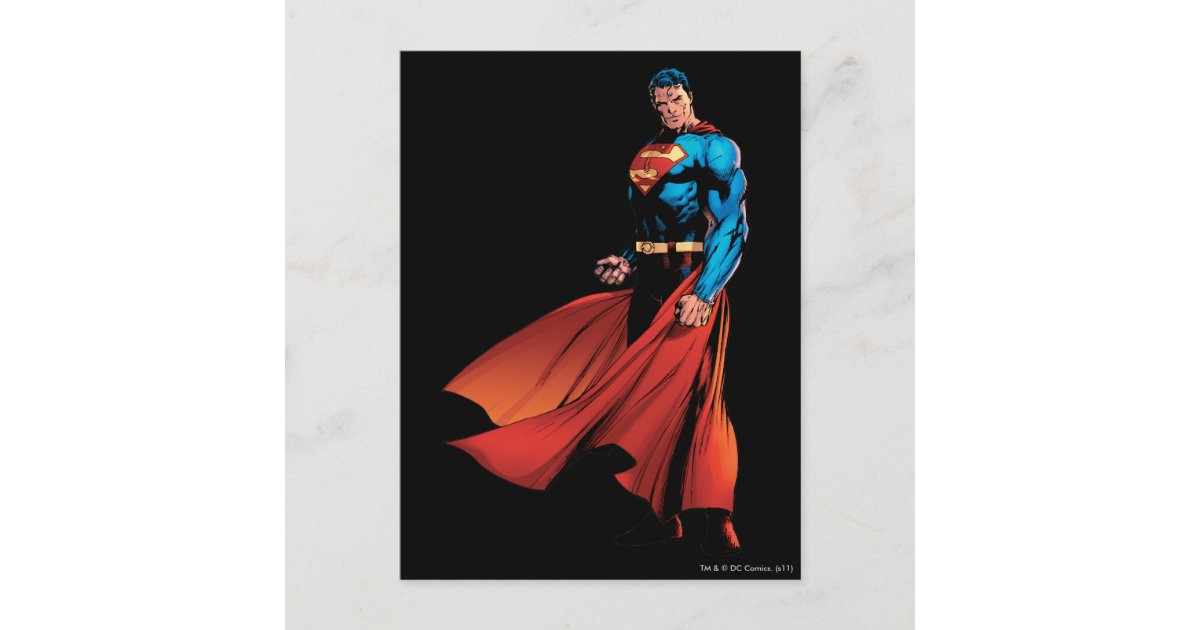 Superman Looks Front Postcard | Zazzle
