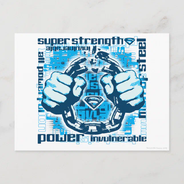 Superman Phrase Collage Postcard | Zazzle