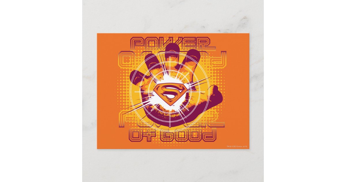 Superman Power of Good Postcard | Zazzle
