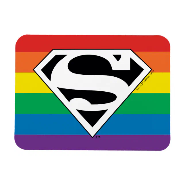 Superman Rainbow Logo Magnet | Zazzle