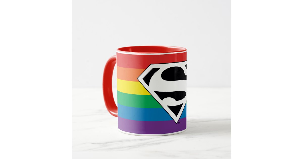 Superman Rainbow Logo Mug | Zazzle