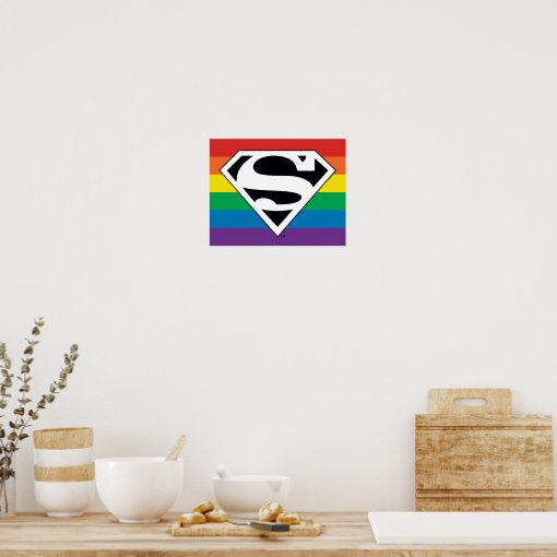 Superman Rainbow Logo Poster | Zazzle