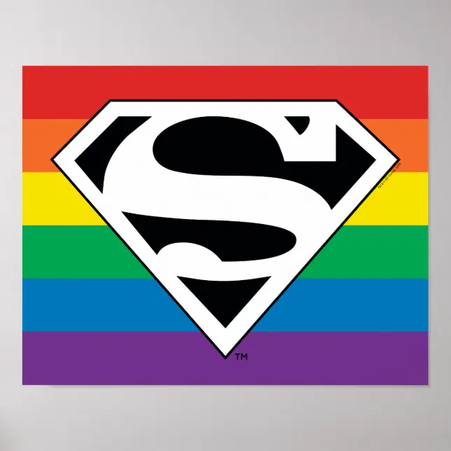 Superman Rainbow Logo Poster | Zazzle