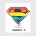 Superman Rainbow Logo Sticker | Zazzle