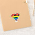 Superman Rainbow Logo Sticker | Zazzle