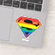 Superman Rainbow Logo Sticker | Zazzle