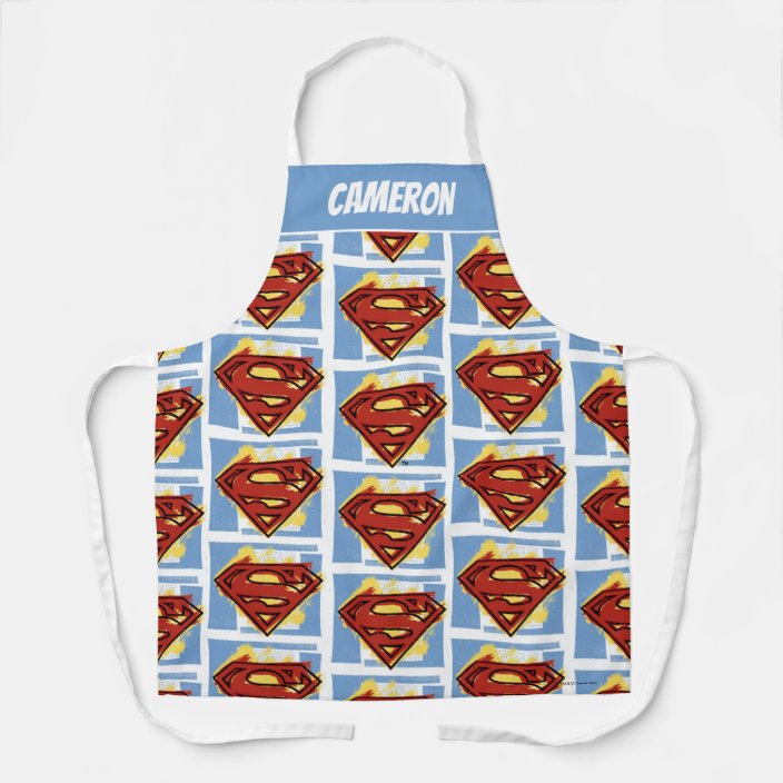 Superman Red and Blue Pattern Apron | Zazzle.com
