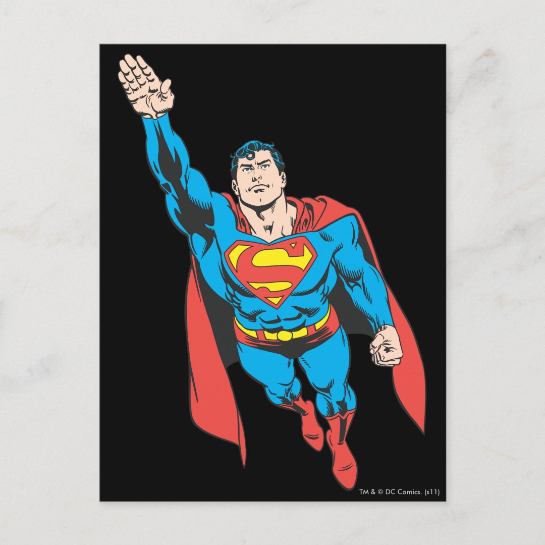 Superman Right Arm Raised Postcard | Zazzle