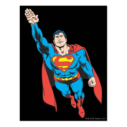 Superman Right Arm Raised Postcard | Zazzle.com