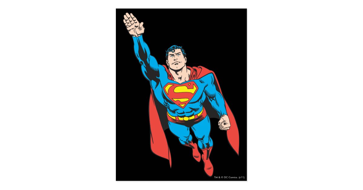 Superman Right Arm Raised Postcard | Zazzle.com