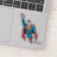 Superman Right Arm Raised Sticker | Zazzle