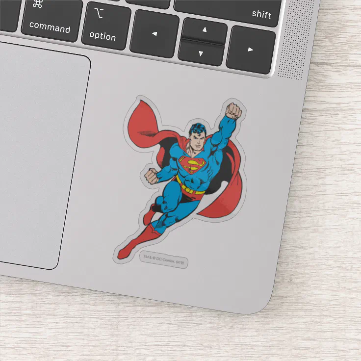 Superman Right Fist Raised Sticker | Zazzle