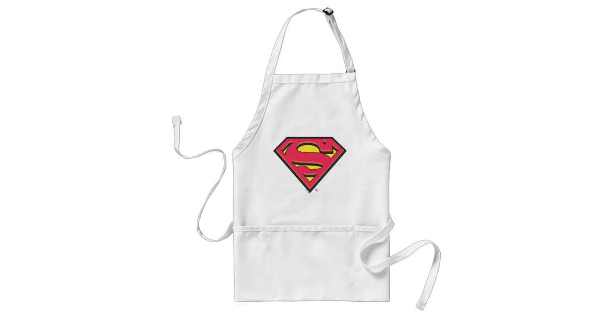 Superman S-Shield | Classic Logo Adult Apron | Zazzle