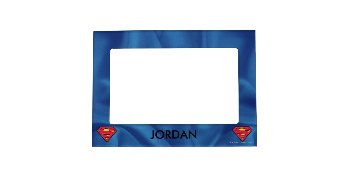 Superman S-Shield | Classic Logo Magnetic Frame | Zazzle