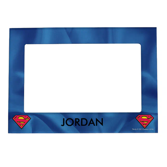 Superman S-Shield | Classic Logo Magnetic Frame | Zazzle