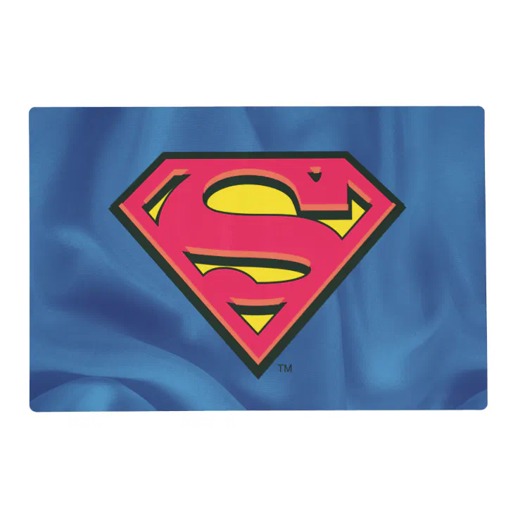 Superman S-Shield | Classic Logo Placemat | Zazzle