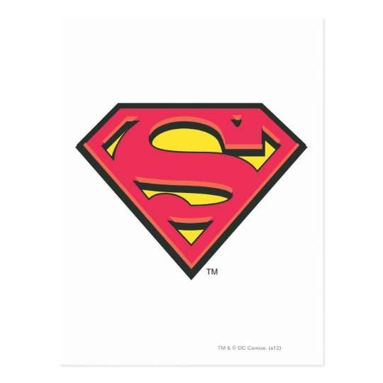 Superman S-Shield | Classic Logo Postcard | Zazzle.com